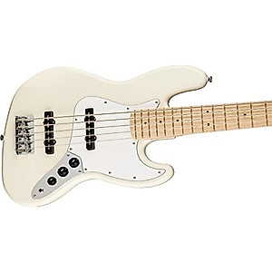 Squier Affinity Series 5-String Jazz Bass, Olympic White, Maple Fingerboard