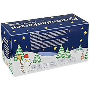 Jeka Kerzen Christmas Pyramid Carousel Candles, Medium 14mm - Red