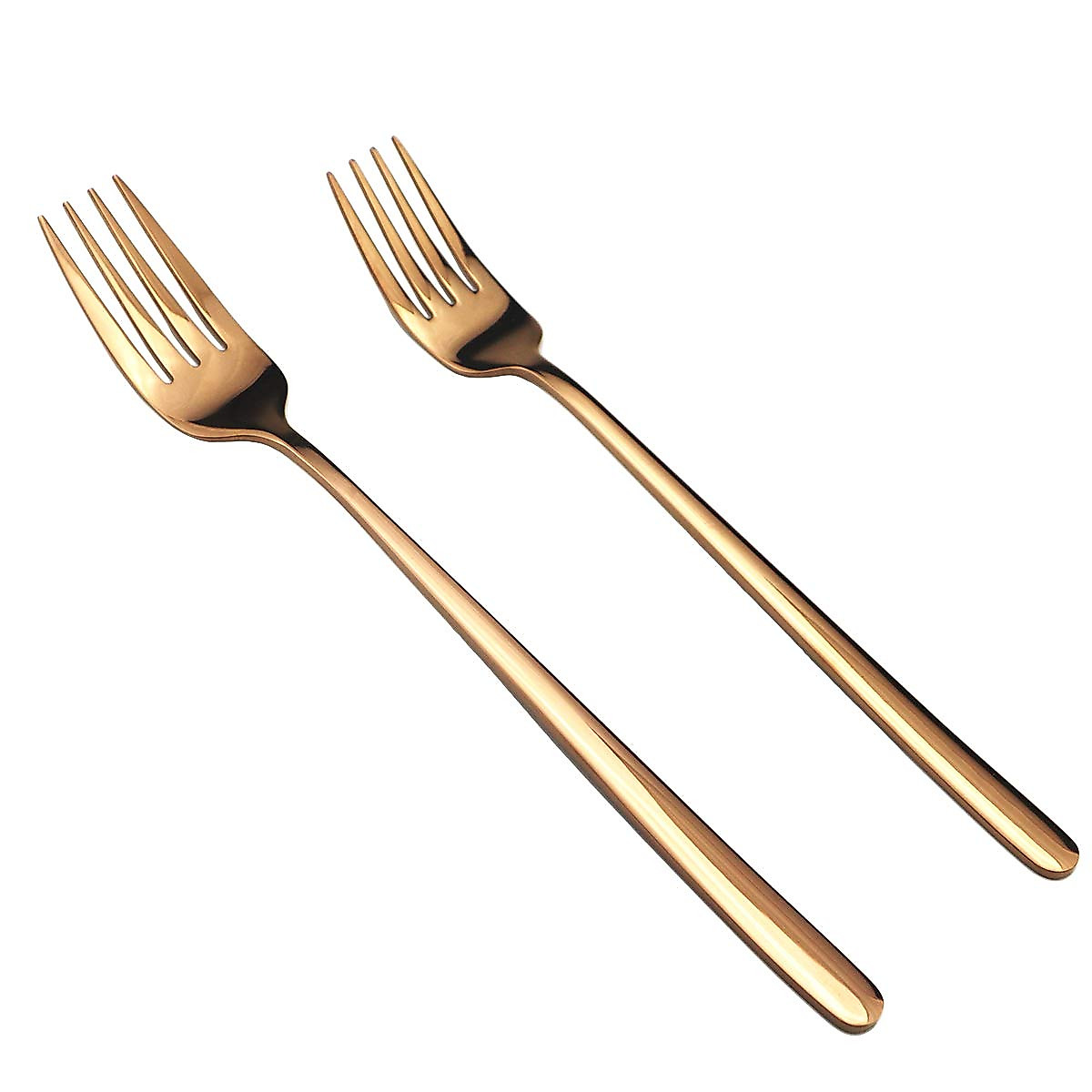 Copper Silverware Set,puzhler 20-Piece 304 Stainless Steel Flatware Cutlery Set for 4,Mirror Polished Rose Gold Tableware Set Ideal for Home Kitchen Hotel Restaurant,Includes Forks Spoons Knives