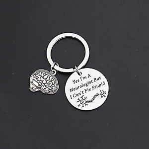 FAADBUK Funny Neurologist Gift Neurology Gift Neuro Surgeon Gift Neurology Student Gift Yes I'm A Neurologist But I Can't Fix Stupid (Neurologist)