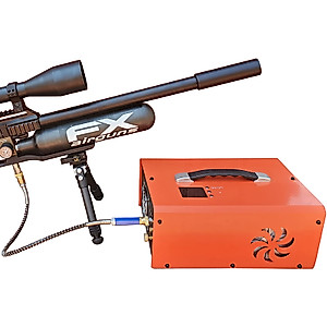 Digital Auto Stop PCP Air Compressor 4500psi 12V 110V Auto Shut Off PCP Compressor Oil And Water Free For Paintball Tank PCP Airgun And Mini Scuba Tank