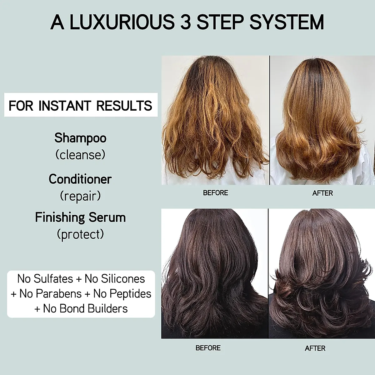 ILES FORMULA Haute Performance Sulfate Free Shampoo - Deep Cleanse, Volumize and Detangle + Stops Hair Breakage, Color & Extension Safe - For All Ages & Hair Types, 6.8 Fl Oz (200 ML)