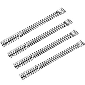 YIHAM KB890 Gas Grill Replacement Parts Tube Burner for Charbroil, Kenmore, Members Mark 720-0691A, Duro 740-3003-BI, Kirkland 720-0439, Master Chef, Nexgrill, 14 3/8 inch, Set of 4