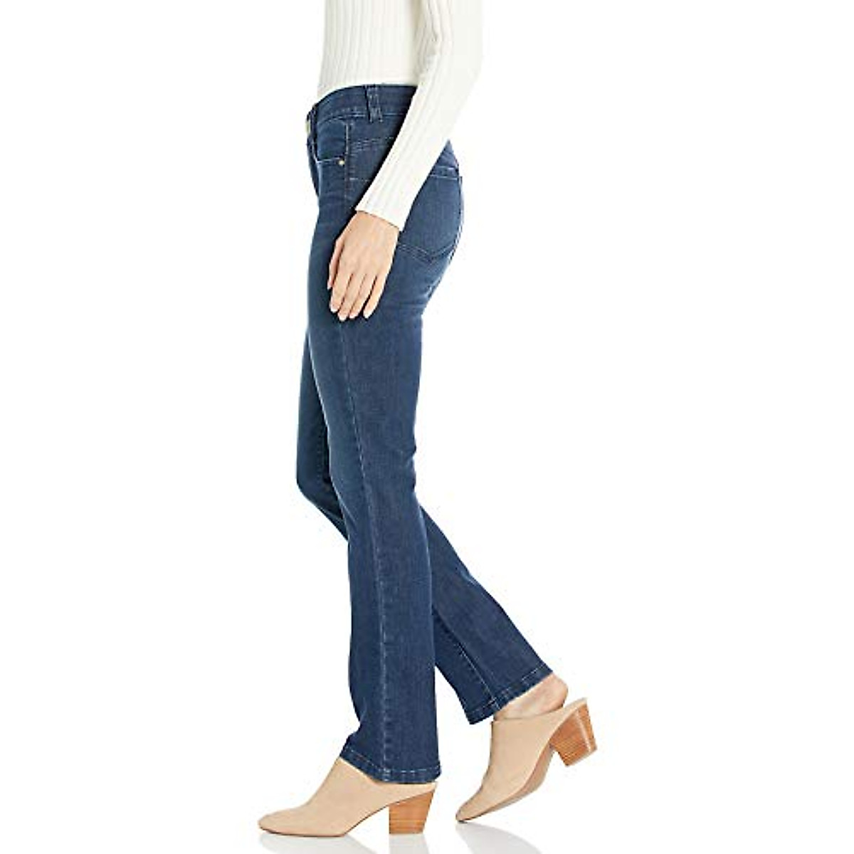 Vintage America Blues womens F'ab Body Sculpt Straight Leg Denim Jeans, Beverly, 8 US