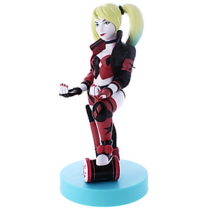 Exquisite Gaming: Warner Bros: Harley Quinn - DC Original Mobile Phone & Gaming Controller Holder, Device Stand, Cable Guys, Licensed Figure