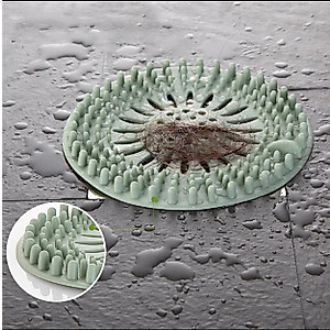 Kisskin Hair Catcher and Drain Protector for Sink, Bath Tub, Shower, Laundry & Kitchen Thermo Plastic for Longer Life 5 Pack Easy to Use Great Colors