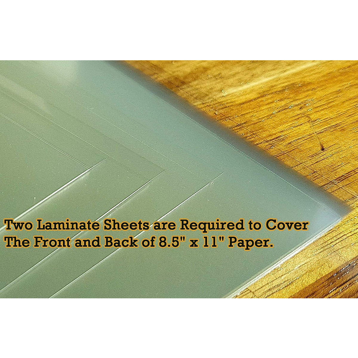 Pack of 24, Self-Adhesive Laminating Sheets, Clear Letter Size (9 x 12 Inches), 4 mil Thickness