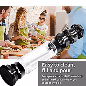 Herb Grinder All-in-one, Kitchen Spice Grinder, Black