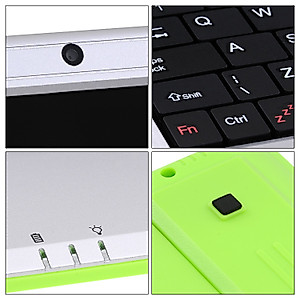 Goldengulf 7 Inch Portable Mini Computer Laptop PC Netbook for Kids Android 12 Quad Core 32GB WiFi Built in Camera Netflix YouTube Flash Player (Green)