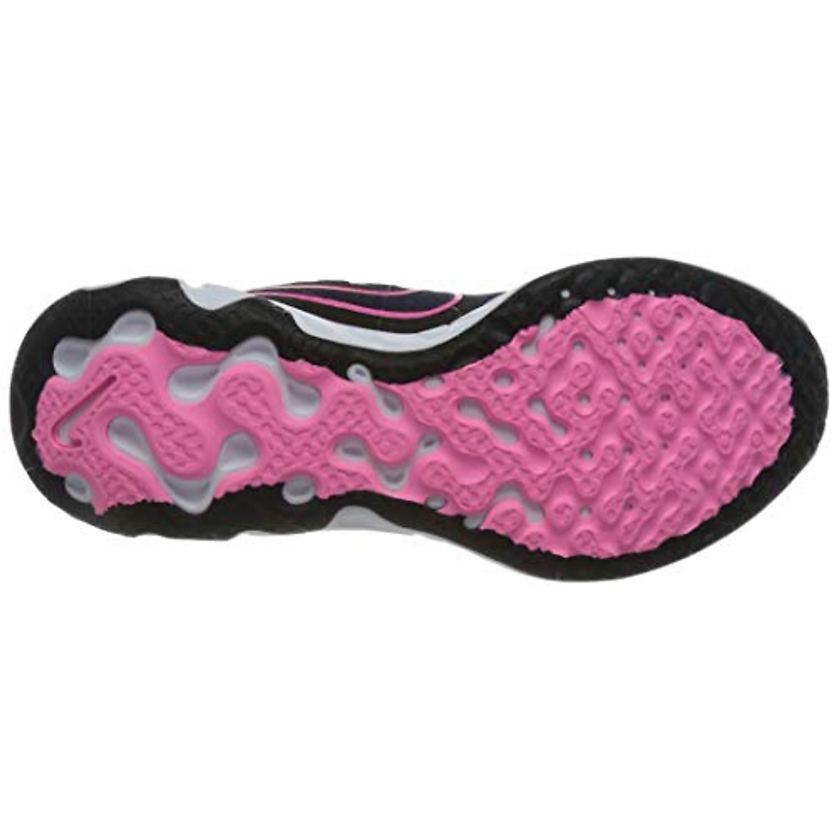 Nike Women's WMNS Renew Ride 2 Running Shoe, Blackened Blue Sunset Pulse Black Cyber, 7.5 us