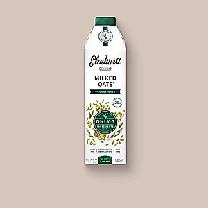 Elmhurst 1925 Milked Oats Unsweetened Oat Milk, 32 Ounce (Pack of 6)