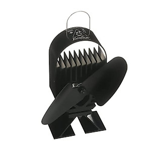Ecofan® AirDeco I, Superior Performance Stove Fan, Heat Powered, Contemporary Style. Low Start Temperature, 160CFM Black Blade, Mid-Sized