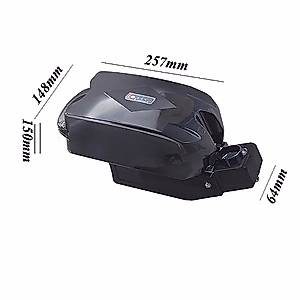 HJGHY 36 Volt E-Bike Pedelec Battery 36V 18Ah 20.3Ah Lithium Ion Electric Bike Battery Pack Replacement Battery Frog Shape Battery with BMS,36v,18Ah