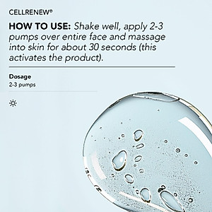 CLEARSTEM - CELLRENEW - Collagen Stem Cell Serum - Acne + Youthful Skin Face Serum - Hyaluronic Acid, Reishi, Aloe Vera - Facial Skin Care Products - Vegan, Gluten Free, Cruelty Free - 1 fl oz / 29ml