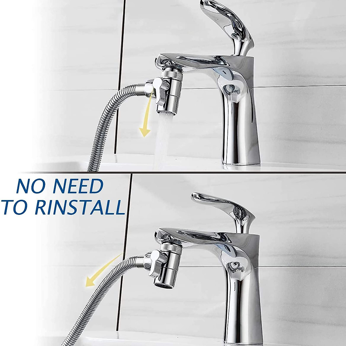 Bidet Toilet Sprayer, high Pressure Hose/Non-Leakage Stainless Steel Brushed Toilet Cleaner Wall for Women Washing, Baby Diaper Cleaner