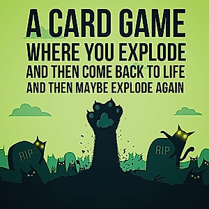 Zombie Kittens Card Game by Exploding Kittens - Fun Family Card Games for Adults Teens & Kids for Night Entertainment, 2-5 Players