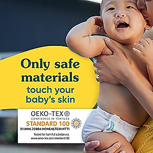 Charlie Banana Reusable Washable Swim Diaper, Easy On and Off Snaps for Baby Girls Boys, Soft and Snug Waterproof Fit to Prevent Leaks - White, Size L (22-34 lbs)