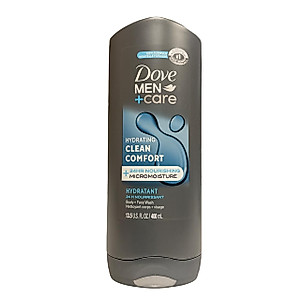 Dove Men Care Body & Face Wash, Clean Comfort - 13.5 Fl Oz / 400 mL X 6 Pack Case, Made in Germany