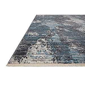 Loloi II Samra SAM-05 Dove / Sky Abstract Area Rug 11'-6" x 15'-7"