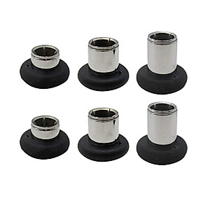 6 x Magnetic Interchangeable Thumbsticks for Xbox One Elite Controller Series 2 - Standard (2), Dome (2), Tall (2)