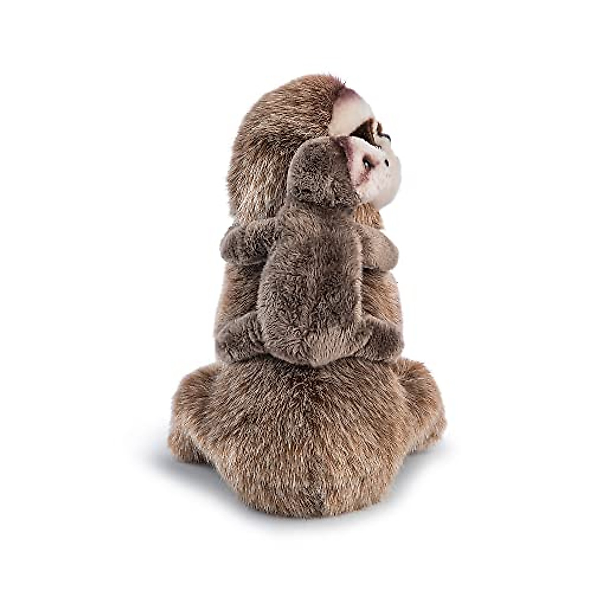 DEMDACO Momma Sloth and Baby Brown and Tan 10 Inch Polyester Soft Plush Stuffed Animal