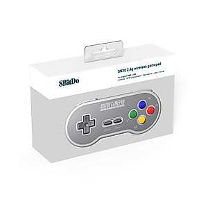 8Bitdo SN30 2.4G Wireless Gamepad for Original SNES/SFC (SF Edition) - Super NES for PC