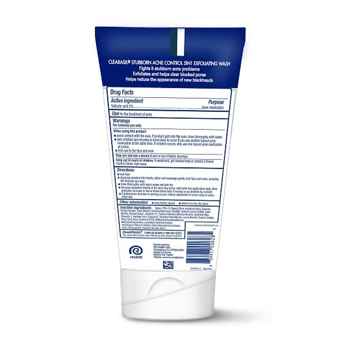 Clearasil Ultra 5in1 Exfoliating Wash, 6.78 oz. (Pack of 3)