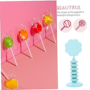 Cabilock 1pc Lollipop Display Stand Lollipop Stand Display Holder Rack (random Color) Candy Stand Holder Base Multi-function Display Rack Cake Pop Sticks Making Tools Pop Tree Shelves Pp