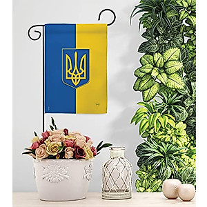 Ukraine Garden Flag Bandera de Ucrania Breeze Decor Indoor Tapestry Suppport Україна Outdoor Home Decorations House Banner Wall Hanging Small Yard Stand With Ukrainian Gifts Made In USA