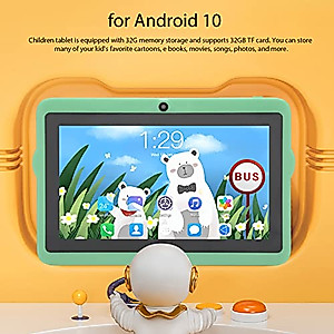 AMONIDA Toddler Tablet, 100‑240V Dual Camera 8 Core CPU 2GB 32GB Kids Tablet for Babies (US Plug)