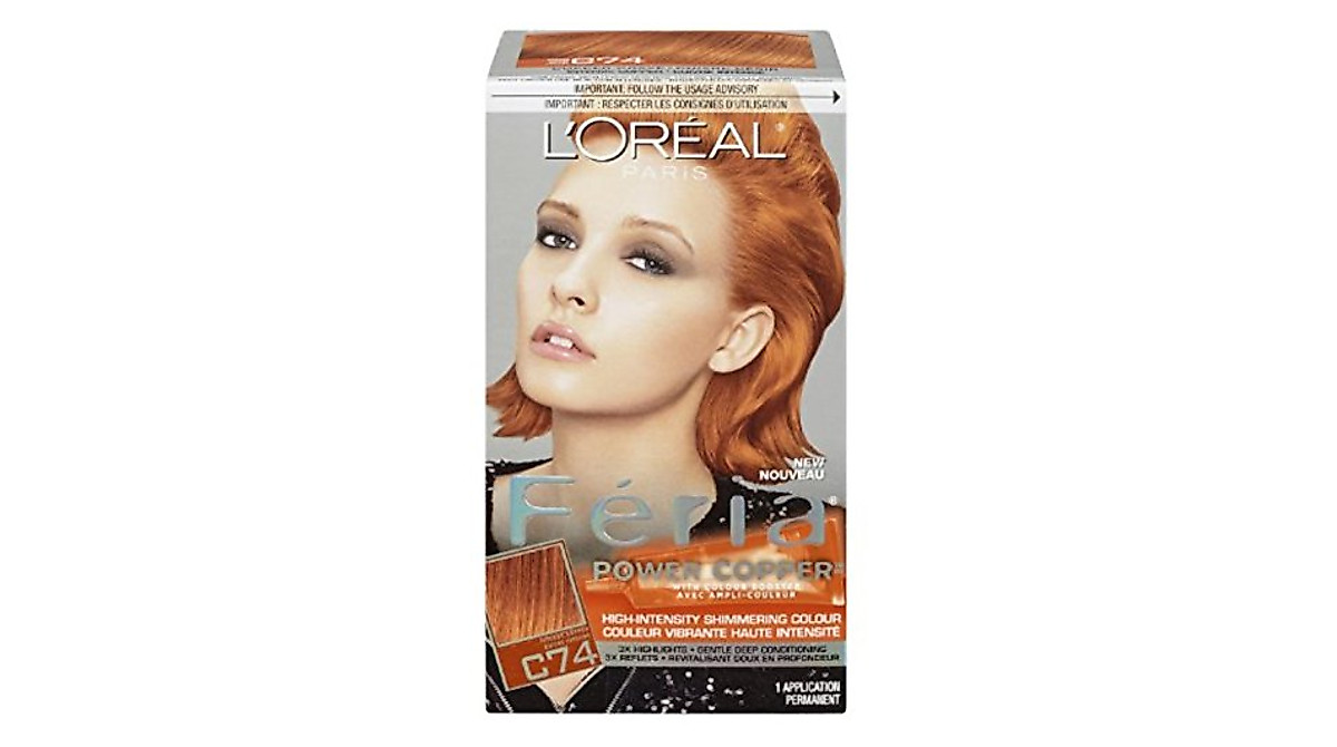 L'Oreal Paris Feria Multi-Faceted Shimmering Permanent Hair Color, C74 ...