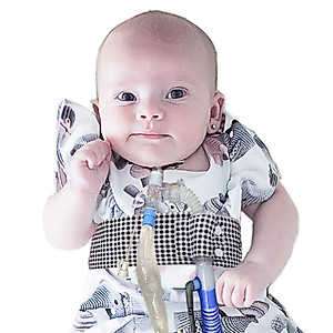 Adjustable Trach and Vent Circuit Belt Prevent Pulling The Circuit for Babies Children Kids
