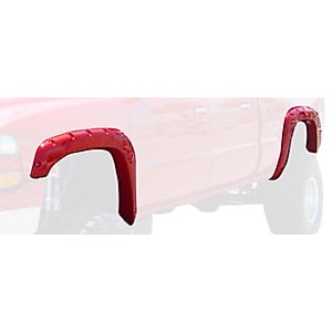 Bushwacker Pocket/Rivet Style Rear Fender Flares | 2-Piece Set, Black, Smooth Finish | 40060-02 | Fits 1999-2006 Chevrolet/GMC Silverado/Sierra 1500; 07 Silverado/Sierra 1500 Classic w/ 6.5' or 8' Bed