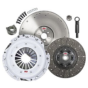 ClutchMaxPRO Heavy Duty OEM Clutch Kit with Flywheel Compatible with 1970 1971 1972 1973 1974 1975 1976 1977 F100 F150 F250 F350 5.0L V8 302ci (CP07227HDFW-CK)