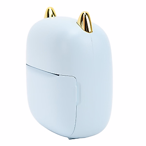 Mini Pocket Printer, 1200 MAh Battery Portable Thermal Printer for Home (Blue)