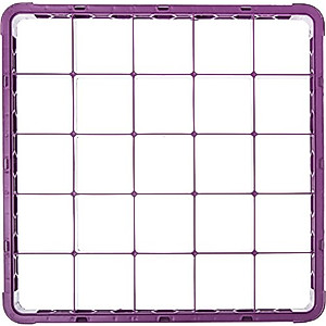 Carlisle FoodService Products RE25C89 OptiClean 25 Compartment Divided Glass Rack Extender, 1.78", Lavender