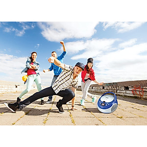 Naxa Electronics NPB-251 Portable CD Player with AM/FM Stereo Radio, Black