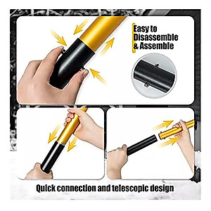 Foldable Emergency Shovel with Extendable Handle, Aluminum Lightweight Ski,Garden for Car,Outdoor Shovel Camping