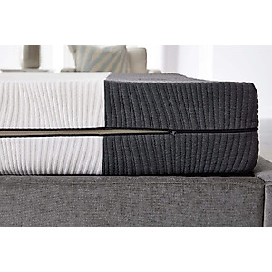 Greaton 12-Inch Ananda Pearl and Gel Memory Foam Mattress with Zipper System | Standard Size, Breathable, Medium Firm, Mesh Sides with Removable and Washable Cover, Twin XL