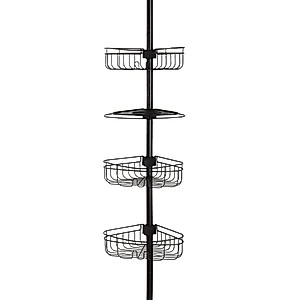 3-Shelf Tension Pole Shower Caddy, Oil-Rubbed Bronze
