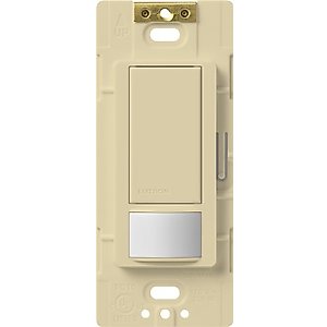 Lutron Maestro Vacancy-Only Sensor Switch | 2 Amp, Single Pole | MS-VPS2-IV | Ivory