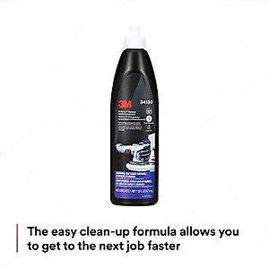 3M Perfect-It Random Orbital Compound, 34130, 1 Pint, Fast Cutting Compound for Automotive Buffing & Polishing