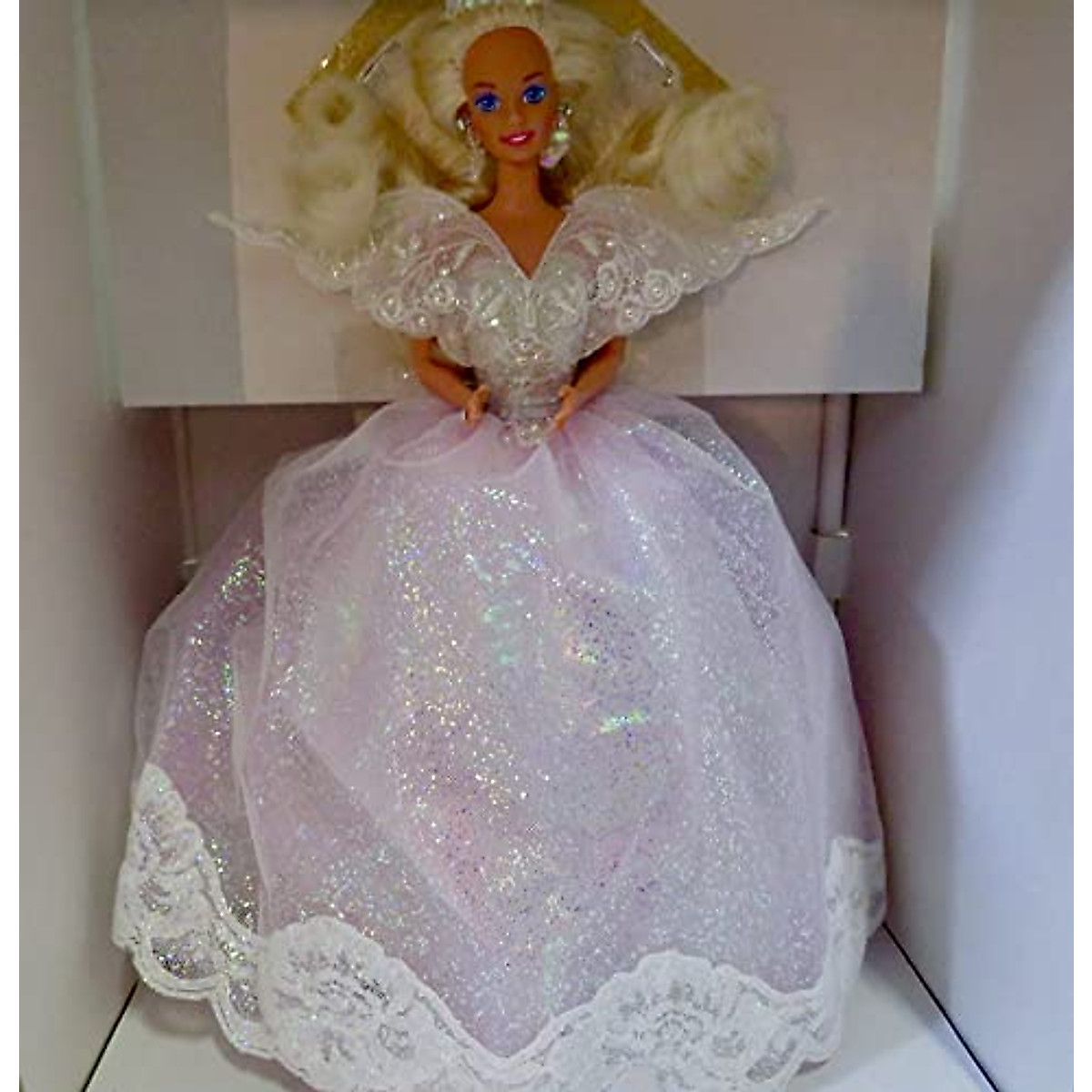 ANGEL LIGHTS BARBIE Doll TREE TOPPER - LIGHT UP ANGEL for Your TREE Top! Limited Edition (1993)