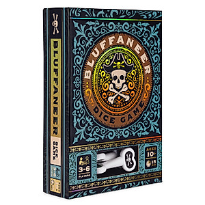 Big G Creative: Bluffaneer Dice Game, Family Party Game, Includes Two Bone-Shaped Dice, 3 to 6 Players, 15 Minute Play Time, for Ages 10 and up
