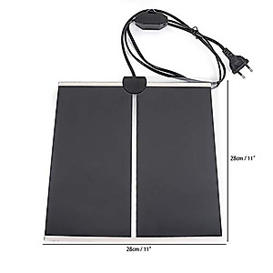 2 Pack 14 W Reptile Heating Pad Under Tank Heater Tank Warmer with Temperature Control, Power Adjustment Terrarium Heater Heat Mat for Reptiles Turtle Tortoise Snakes Lizard