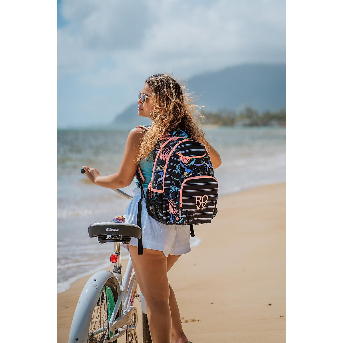 Roxy Women's Shadow Swell Backpack, Bright White Subtly 231, One Size