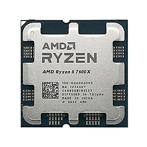 Computer Components AMD Ryzen 5 7600X R5 7600X 4.7 GHz 6-Core 12-Thread CPU Processor 5NM L3=32M 100-000000593 Socket AM5 New But Without Cooler Mature Technology