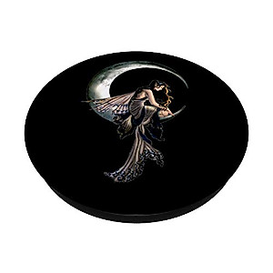 Goddess On Crescent Moon With Fairy Wings PopSockets PopGrip: Swappable Grip for Phones & Tablets
