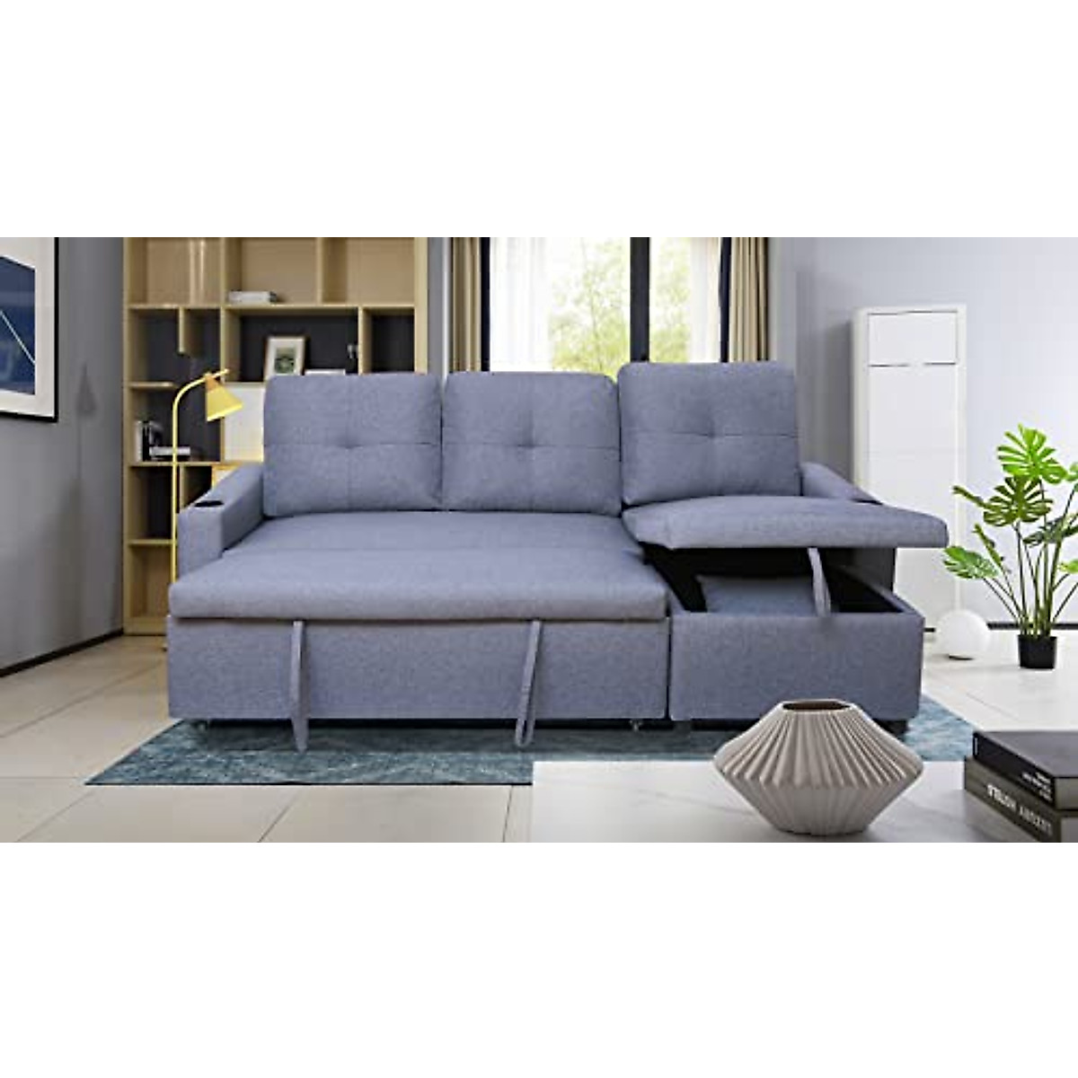 Devion Furniture LFD Sofabed, Gray