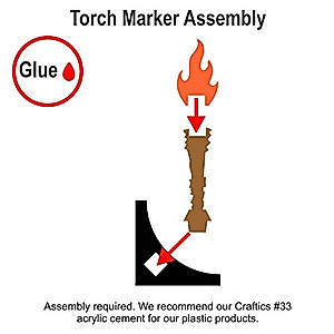 LITKO Torch Markers Compatible with Dungeons & Dragons (3)